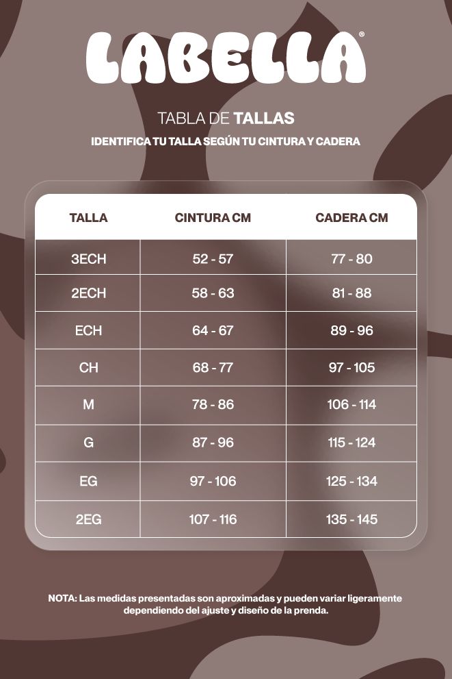 SE3102 LABELLA SHORT EXTRA CORTO TALLE MEDIO POWER UP MAXI – LABELLA FAJAS